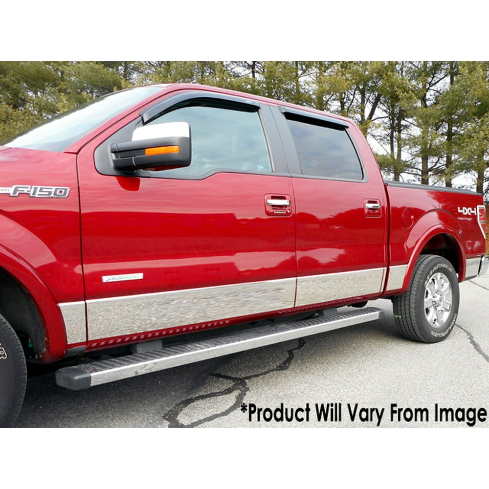 Stainless Rocker Panel Trim 12Pc Fits 2009-2014 Ford F-150 TH49657 QAA ...