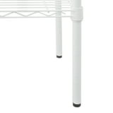 Hyper Tough 4 Tier Wire Shelf Unit, White, 1400 lbs Capacity - Walmart.com