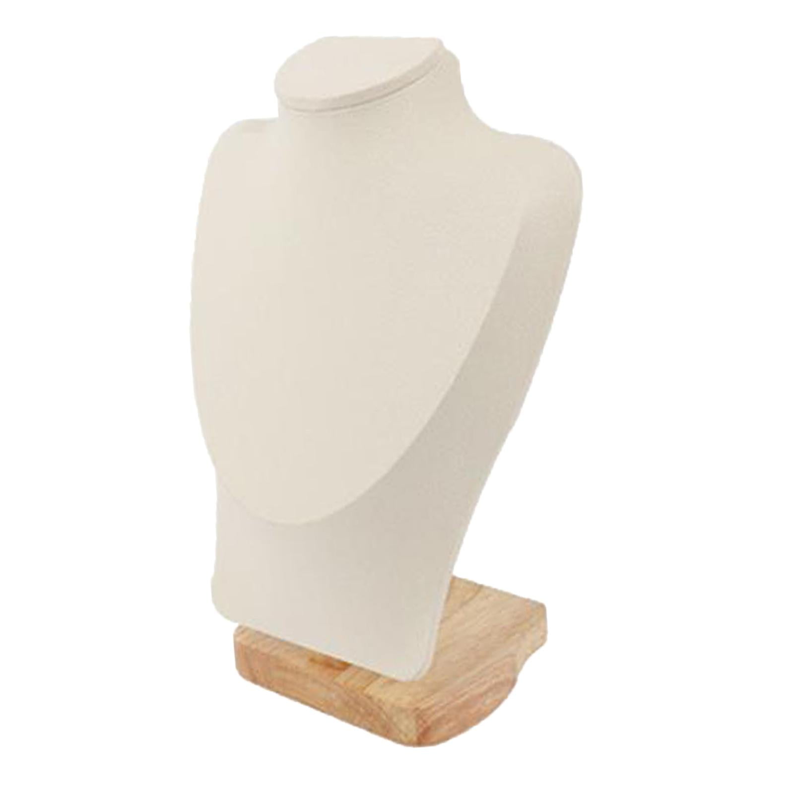 Soporte para collares con base de madera. Organizador de joyas para el ...