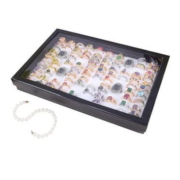 Novel Box Jewelry Cardboard Display Case And Lid With Jewelry Slot Tray ...