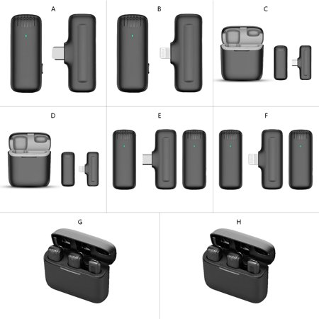 Wireless Microphone Portable Outdoor Rechargeable Clip Mic Noise ...