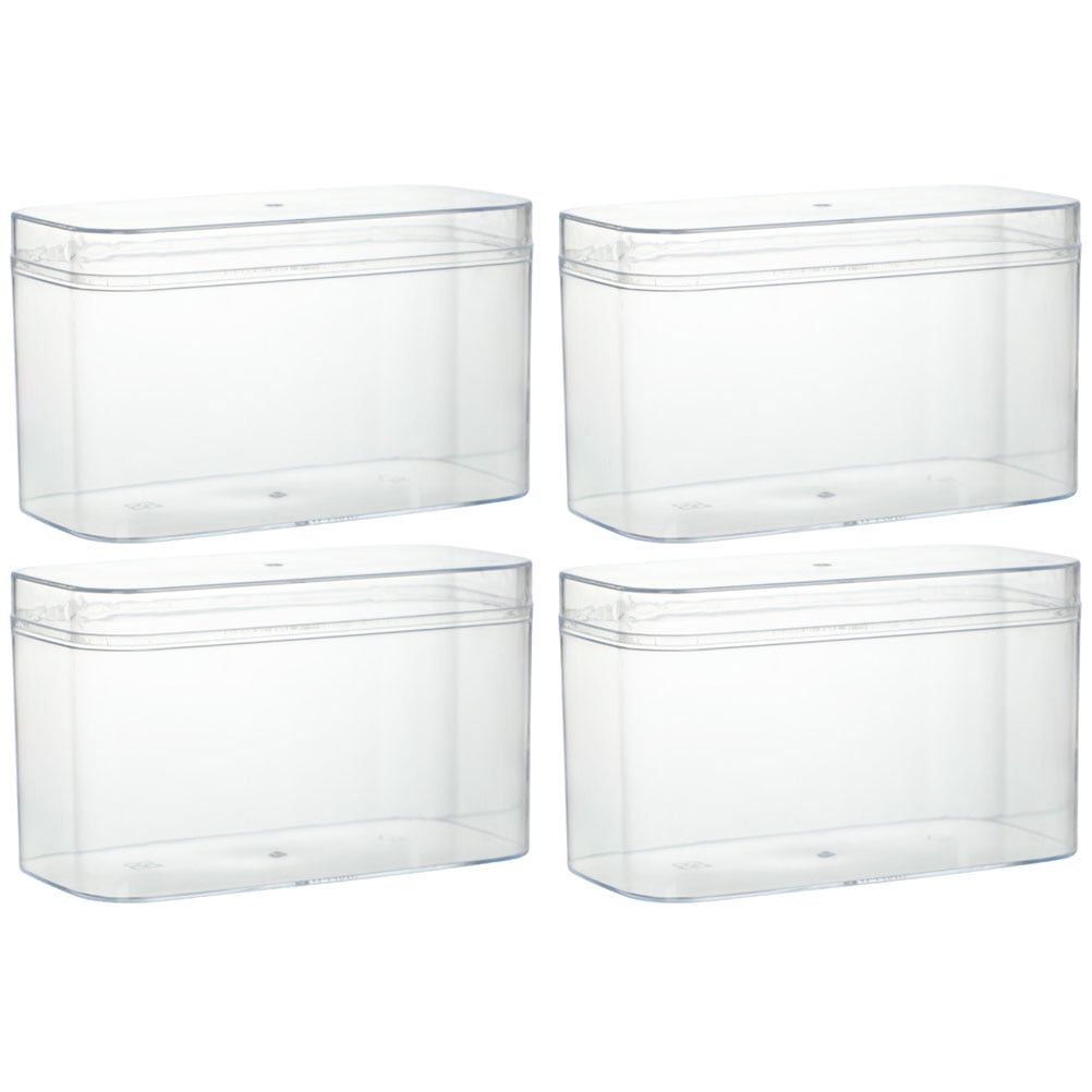 4pcs Plastic Candy Boxes Biscuits Storage Containers Party Candy ...