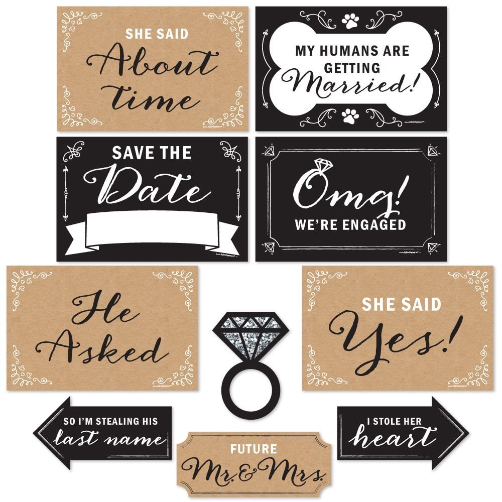 Engagement Photos With Props