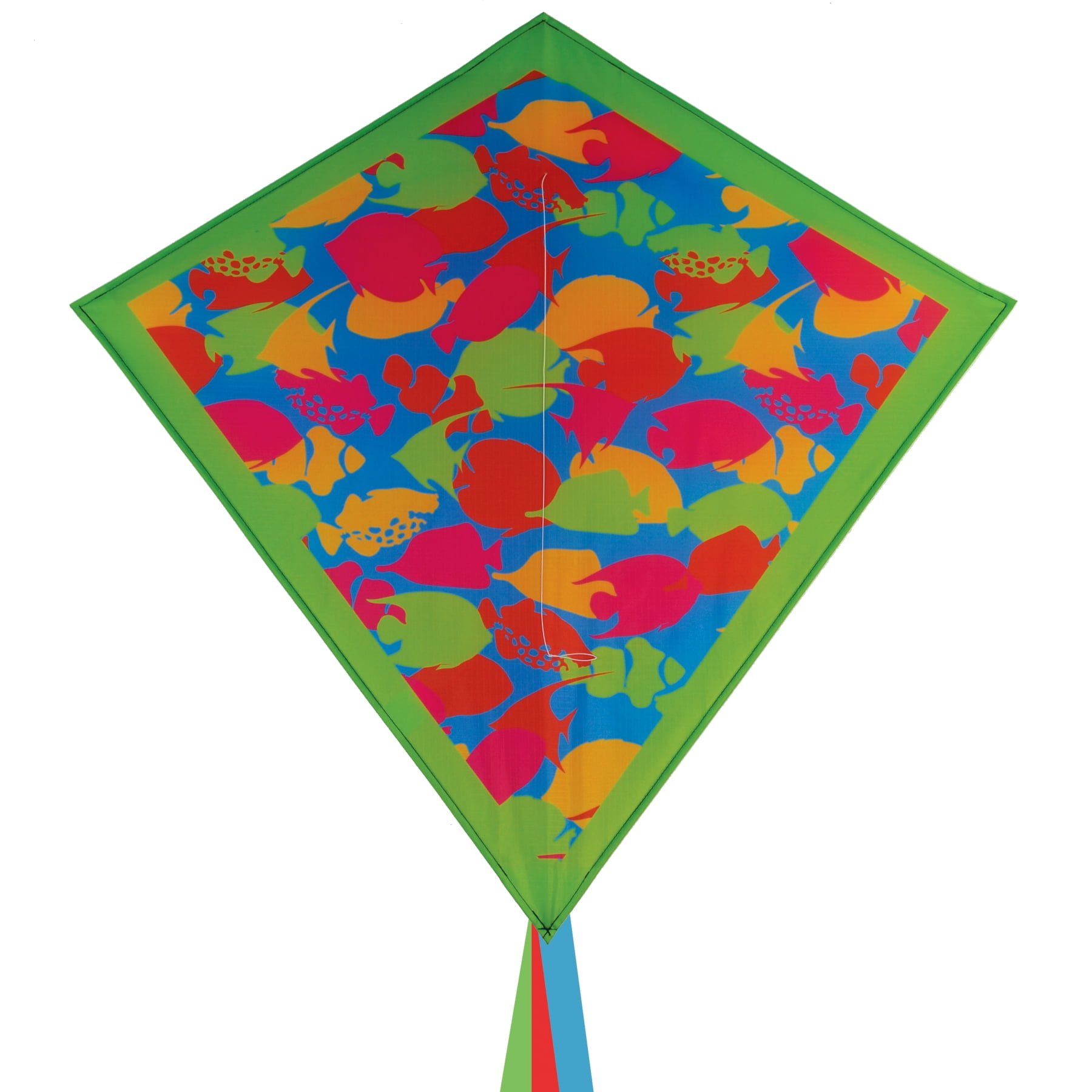 In the Breeze 3266 — Tropical Fish Camo 30 Inch Diamond Kite — Fun ...