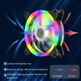 Elegant Choise PC Fans 120mm RGB Computer Case Fan Quiet Cooling ...