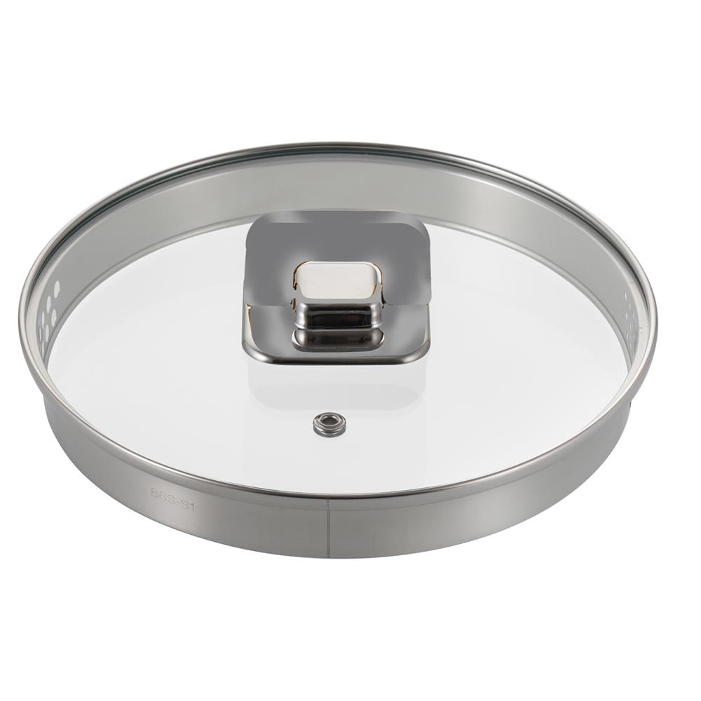 NutriChef 3.1 Quart Saucepan Pot-See-Through Tempered Glass Lids, Works ...