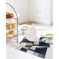 Black Blue Geometric Kitchen Dish Towels for Drying Dishes Set of 4 ...