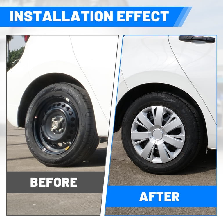 I1MOTOR Hub Caps 15 Inch Universal 15-Inch Snap-On Hubcaps - Set Of 4 ...