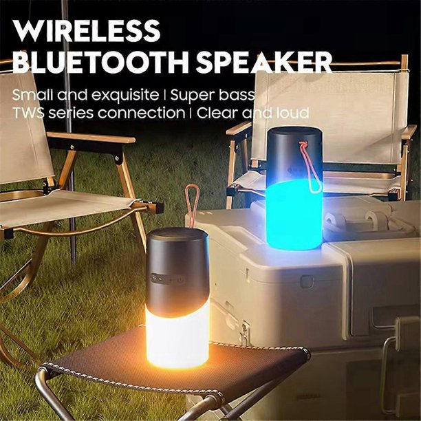 Outdoor Subwoofer Bluetooth Speaker IPX5 Waterproof TWS Camping Speaker ...