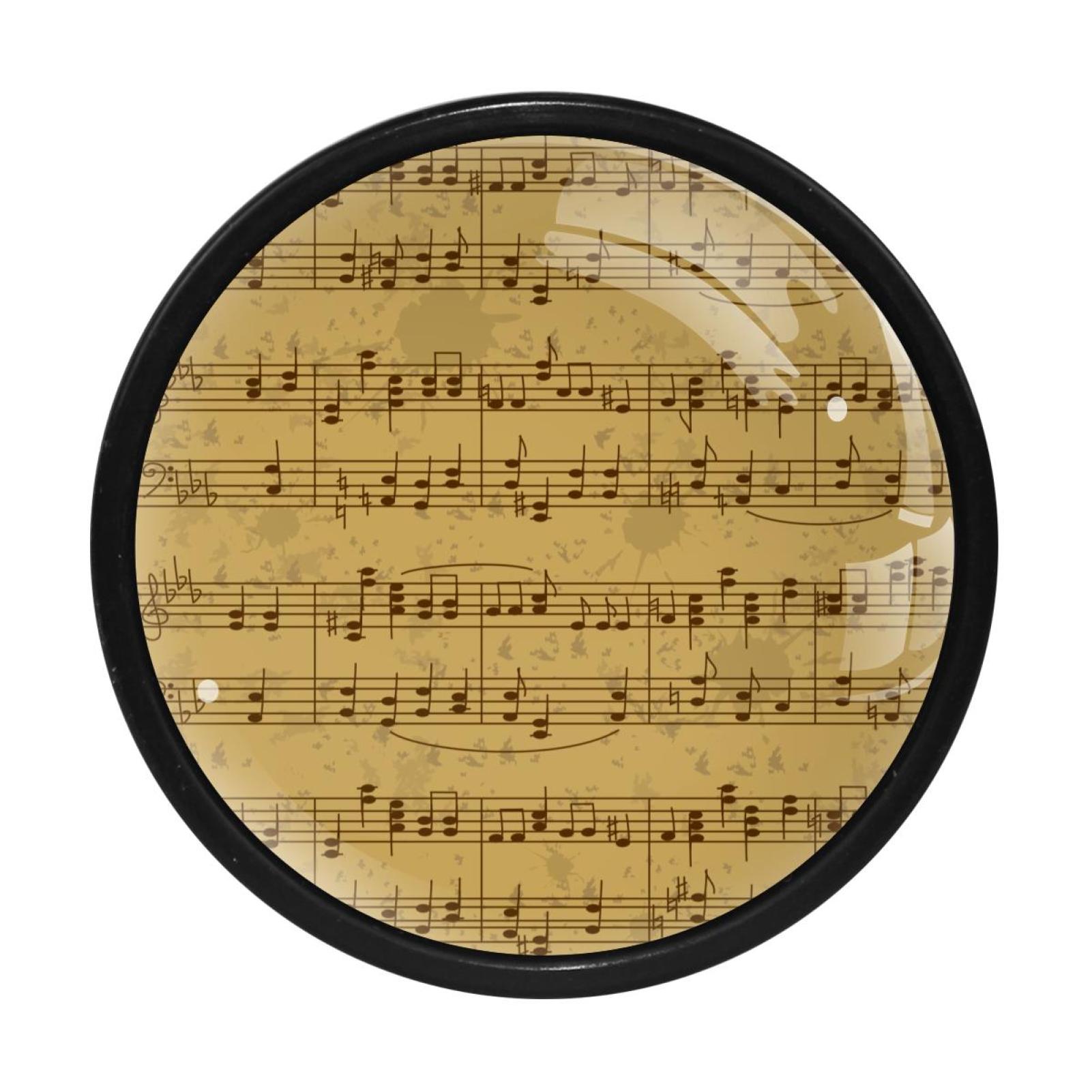 4 Pcs Music Stave Note Knobs for Kitchen Cabinet Cupboard Dresser ...