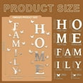 Acrylic Word Home Family Wall Stickers for Home Living Room Bedroom ...
