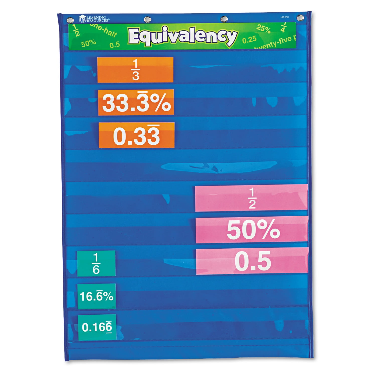Learning Resources Equivalency Pocket Chart, 20 x 27 - Walmart.com