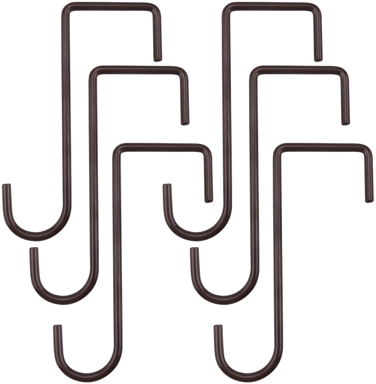 6 Pack 2 X 6 In Fence Hooks Patio Hooks Brown Powder Coated Steel 6-pack-2-x-6-in-fence-hooks-patio-hooks-brown-powder-coated-steel