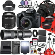 Beginners Canon EOS Rebel T100 / 4000D DSLR Camera Bundle with 18-55mm ...