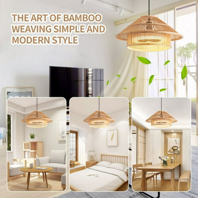Modern Bamboo Ceiling Fans | Shelly Lighting