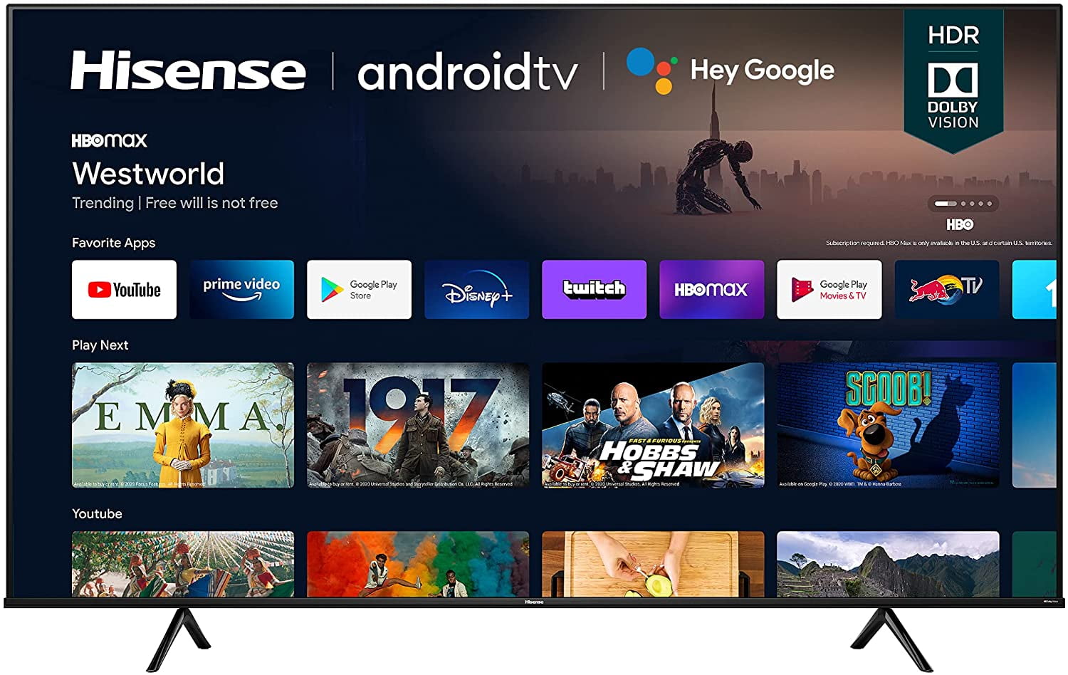 TV HISENSE 75 LED 4K 3840 X 2160P 60HZ SMART TV ANDROID GOOGLE ASISTANT ...