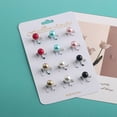 12pcs Faux Pearls Shaped Safety Pins for Hijab Headscarves Lightweight ...