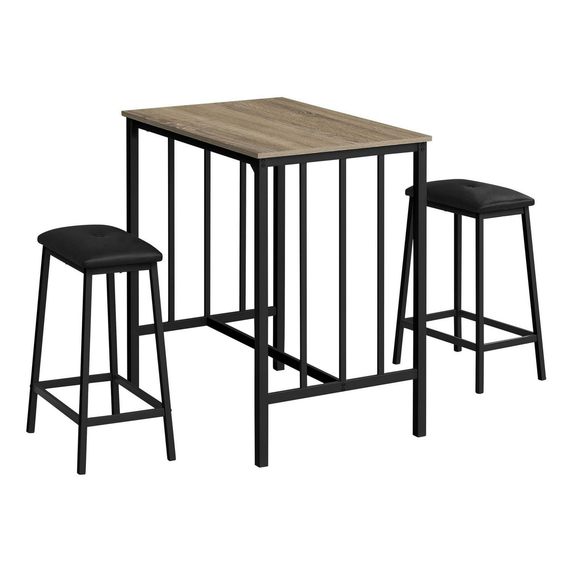 Click here for Monarch Specialties Dining Set  3pcs Set  Counter... prices