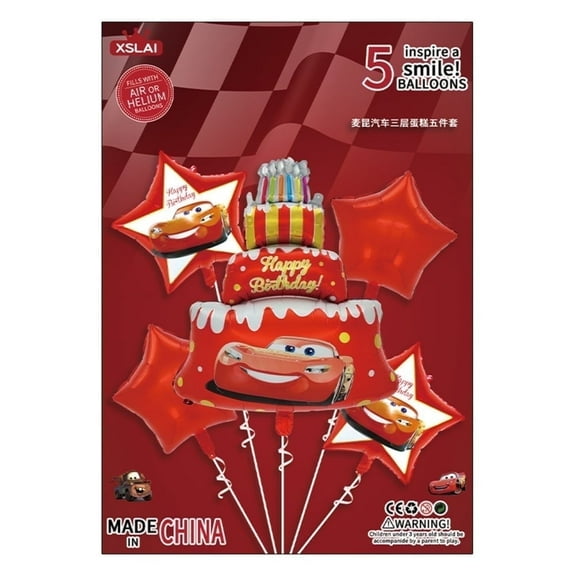 5PCS Mario And Louis Anime Balloon Set for Birthday Parties - Cartoon ...