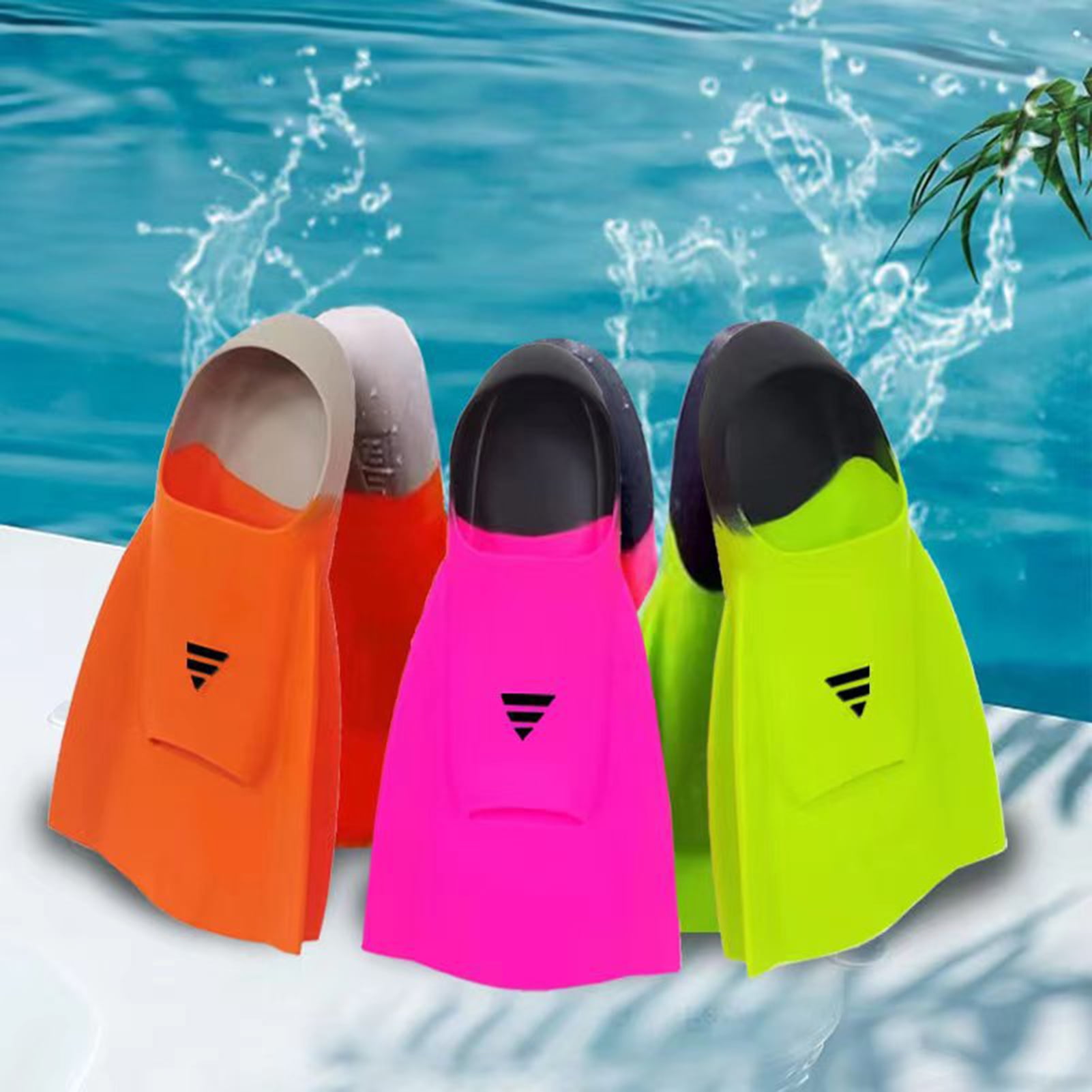 Silicone Diving Fins - 1 Pair of Lightweight Snorkeling Flippers for ...