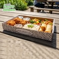 EcoQuality Corrugated Takeout Box Tray with Open Top 21 x 12 x 3 Inches ...