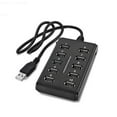 10 in 1 Usb Hub 10 Ports 5v 500mA 480Mbps Portable Usb2.0 Interface ...