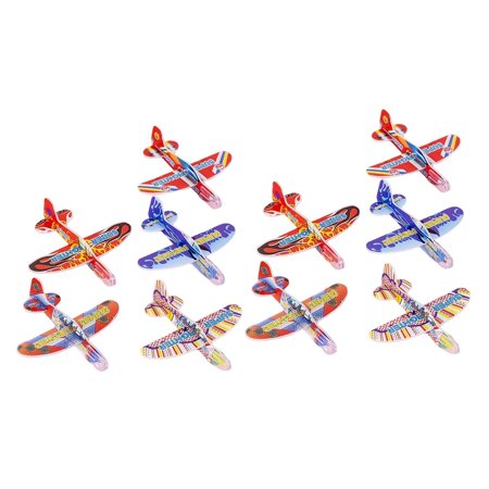 10 Pieces Paper Airplane Toys Set Fun airplane construction kits ...