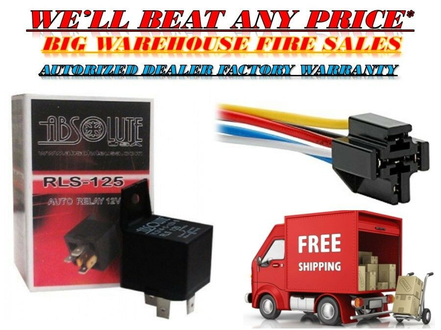 ABSOLUTE 12 VOLT 30/40 AMP BOSCH/TYCO TYPE SPDT AUTOMOTIVE RELAY And ...