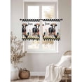 Farm Cow Chicken Sheer Curtains for Living Room Bedroom Country Animals ...