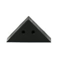 3" Triangle Plastic Furniture Black Corner Legs - Sofa Couch Chair ...