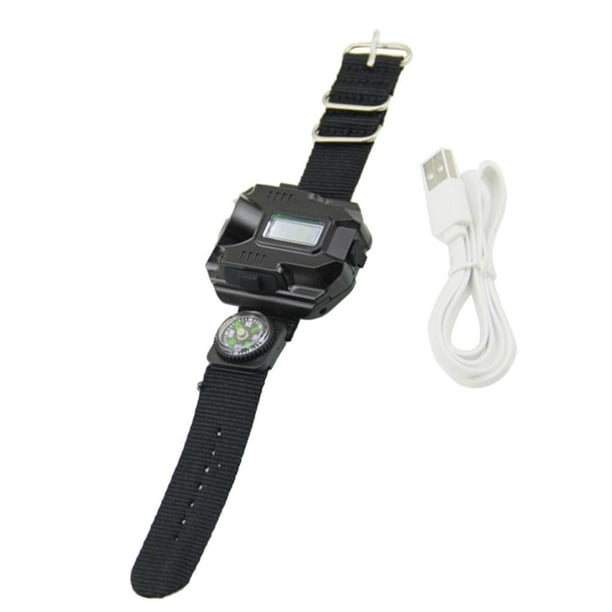 Super Bright Wrist LED Flashlight Rechargeable Water Wrist light Watch ...