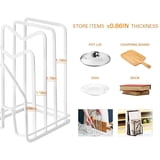 SUNFCON Cutting Board Rack w 2 Adhesive Hanging Hooks Chopping Board ...