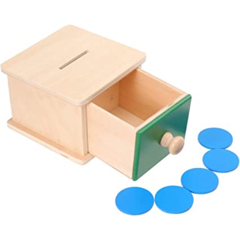 Montessori Coin Box Piggy Bank Learning Juguets Montessori Materials ...