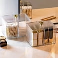 ACDANC 2026 New Qtip Holder Bathroom Jar with Lid Dispenser Vanity ...