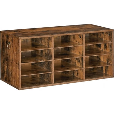 AdirOffice Wooden Adjustable Literature Organizer, 12 Compartment ...