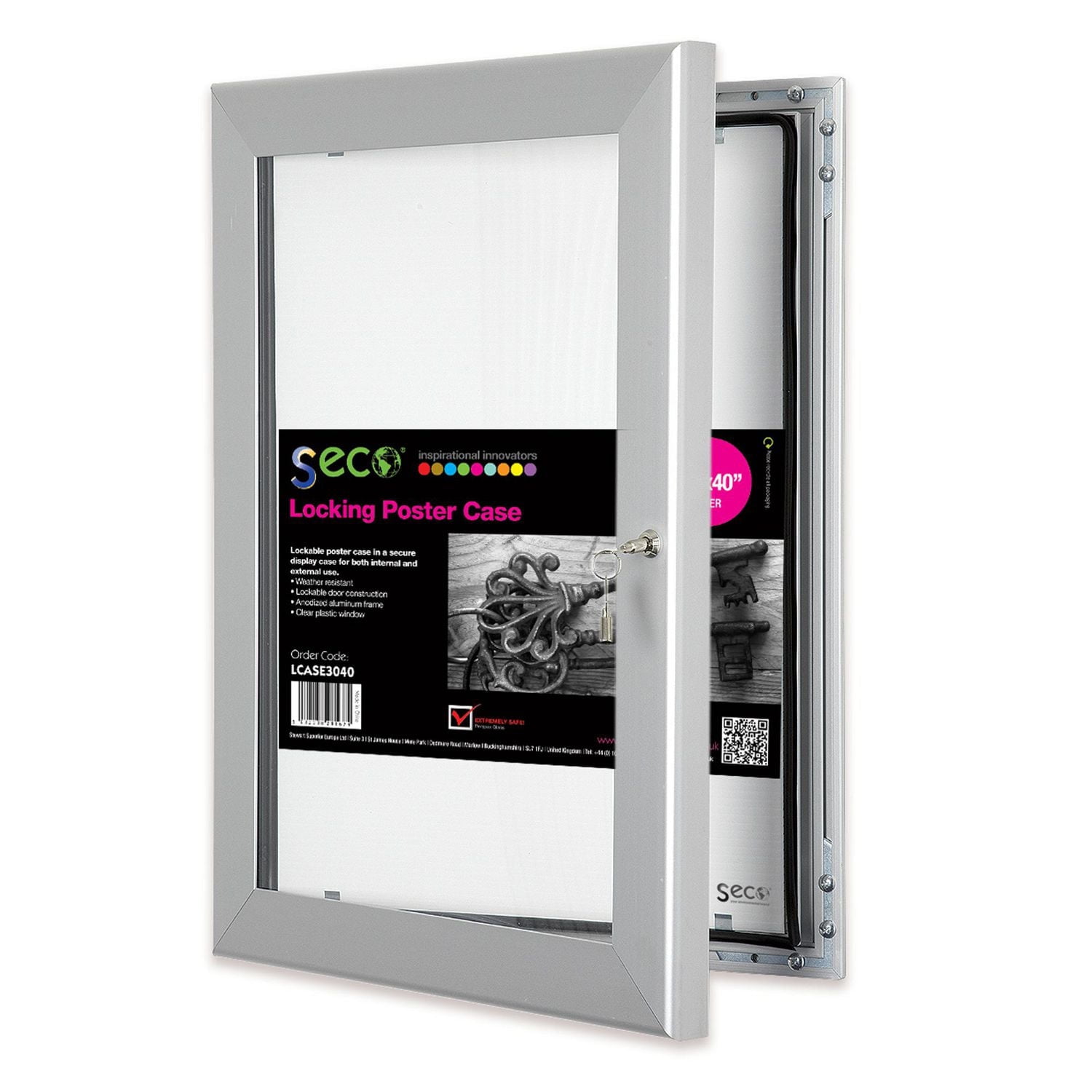 Click here for Seco Lockable Indoor/Outdoor Poster Frame Case  Si... prices