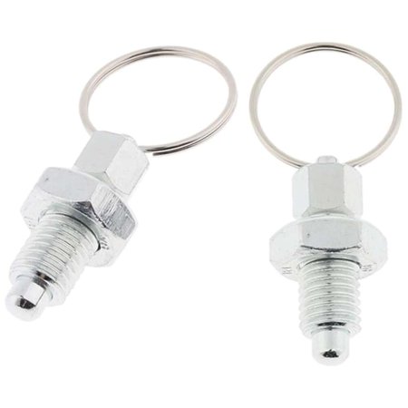 ALmi 2x Stainless Steel M12 Non-Locking TyOf Retractable Spring Lock ...