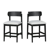 Beautiful Drew Counter-Height Stools by Drew Barrymore, Rich Black ...