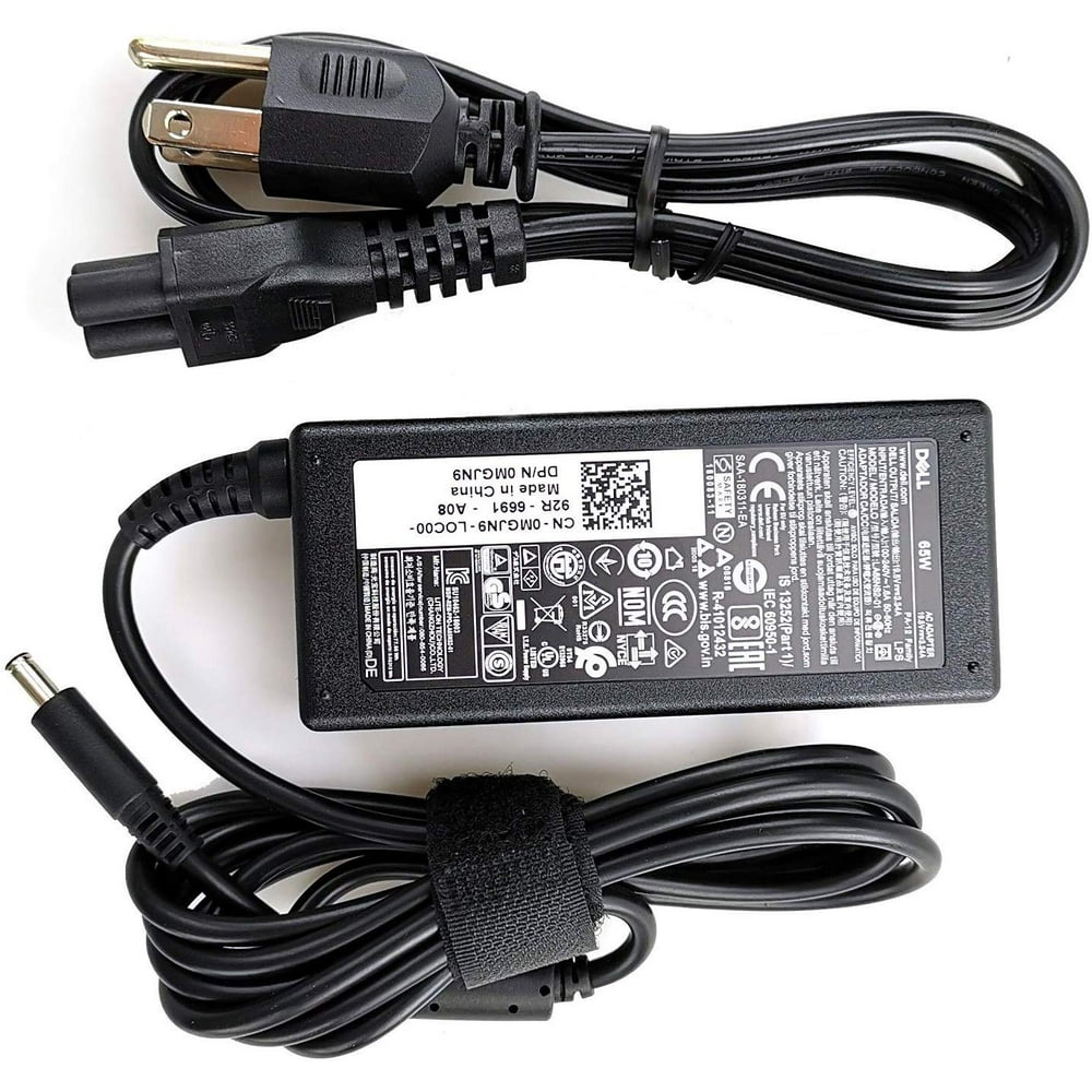 New Dell Original Inspiron Laptop Charger 65W watt 4.5mm tip AC Power ... New Dell Original Inspiron Laptop Charger 65W watt 4.5mm tip AC Power ...