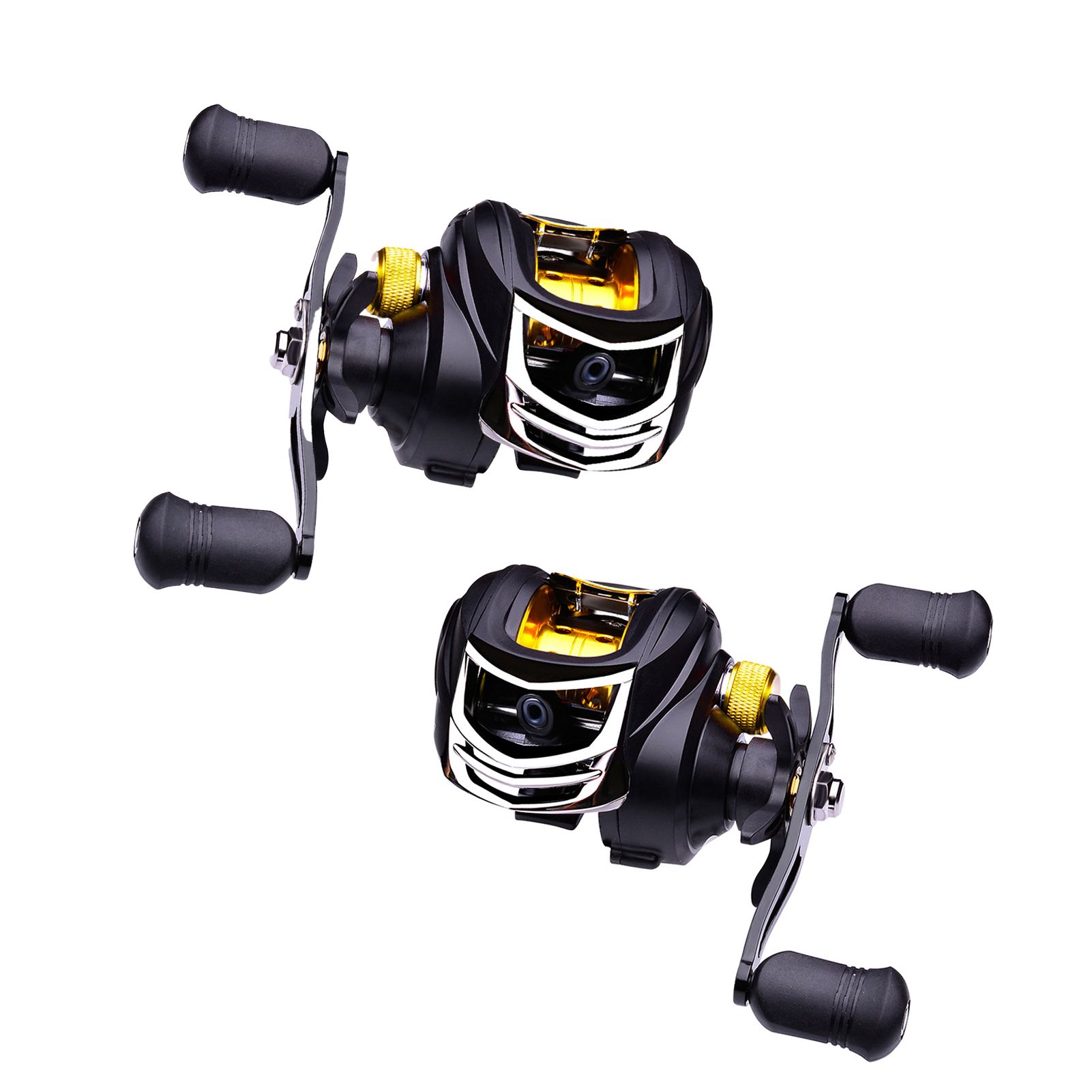 SPRING PARK Baitcaster Fishing Reel, Super Compact Metal Drag, 7.2:1 ...