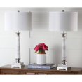 Safavieh Colleen 31 in. H Column Table Lamp, Marble/Nickel, Set of 2 ...
