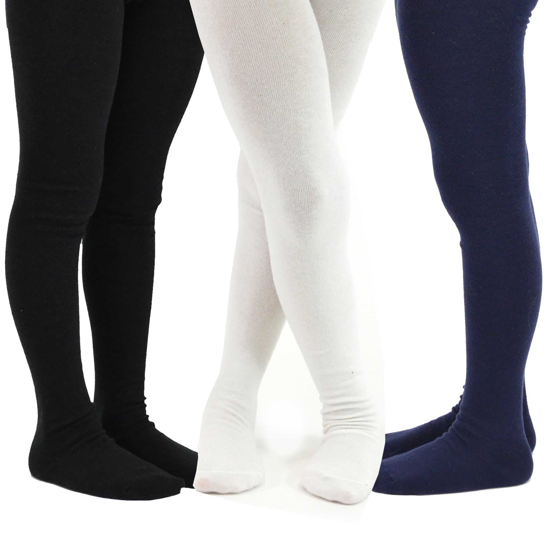 TeeHee Kids Girls Fashion Cotton Tights 3 Pair Pack - Walmart.com