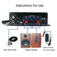 Walmart 800W 2 Channel Mini HIFI Power Amplifier with Bluetooth, FM ...