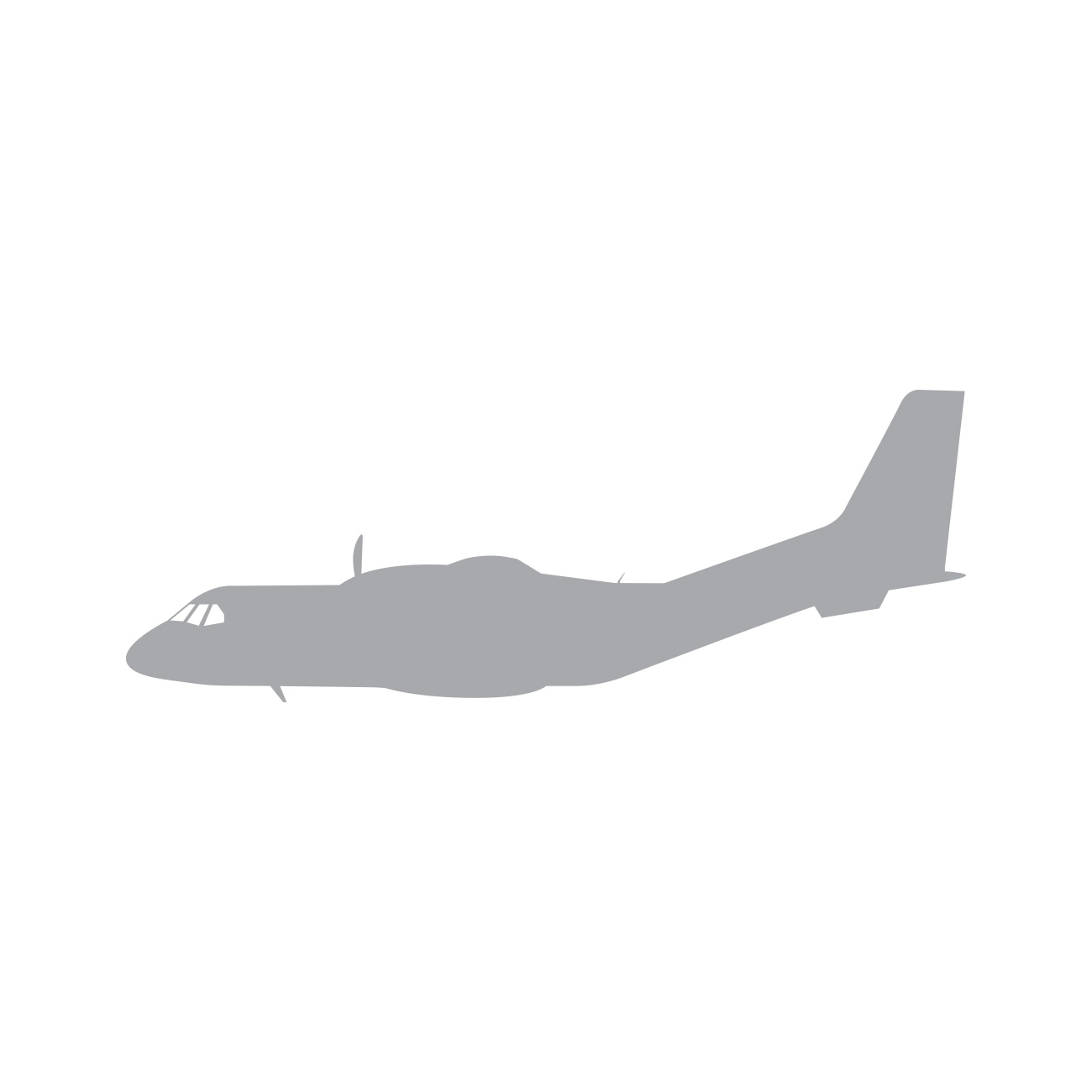CN-235 Transport Aircraft Sticker Decal Die Cut - Self Adhesive Vinyl ...