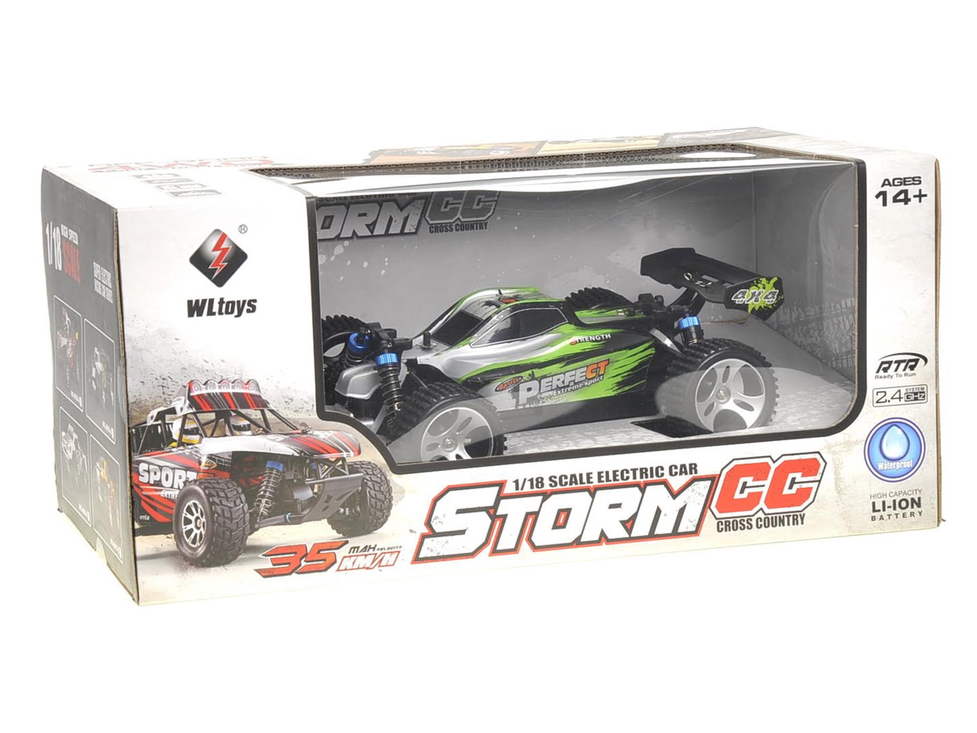 Buy 1:18 Scale 2.4Gh Remote Control Car 4WD High Speed Waterproof Off ...