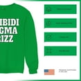 Skibidi Sigma Rizz Crewneck Sweatshirt Funny Goat Gyatt Meme Zoomer ...