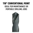 1-9/32" High Speed Steel Reduced Shank Drill Bit with 3/4" Shank ...