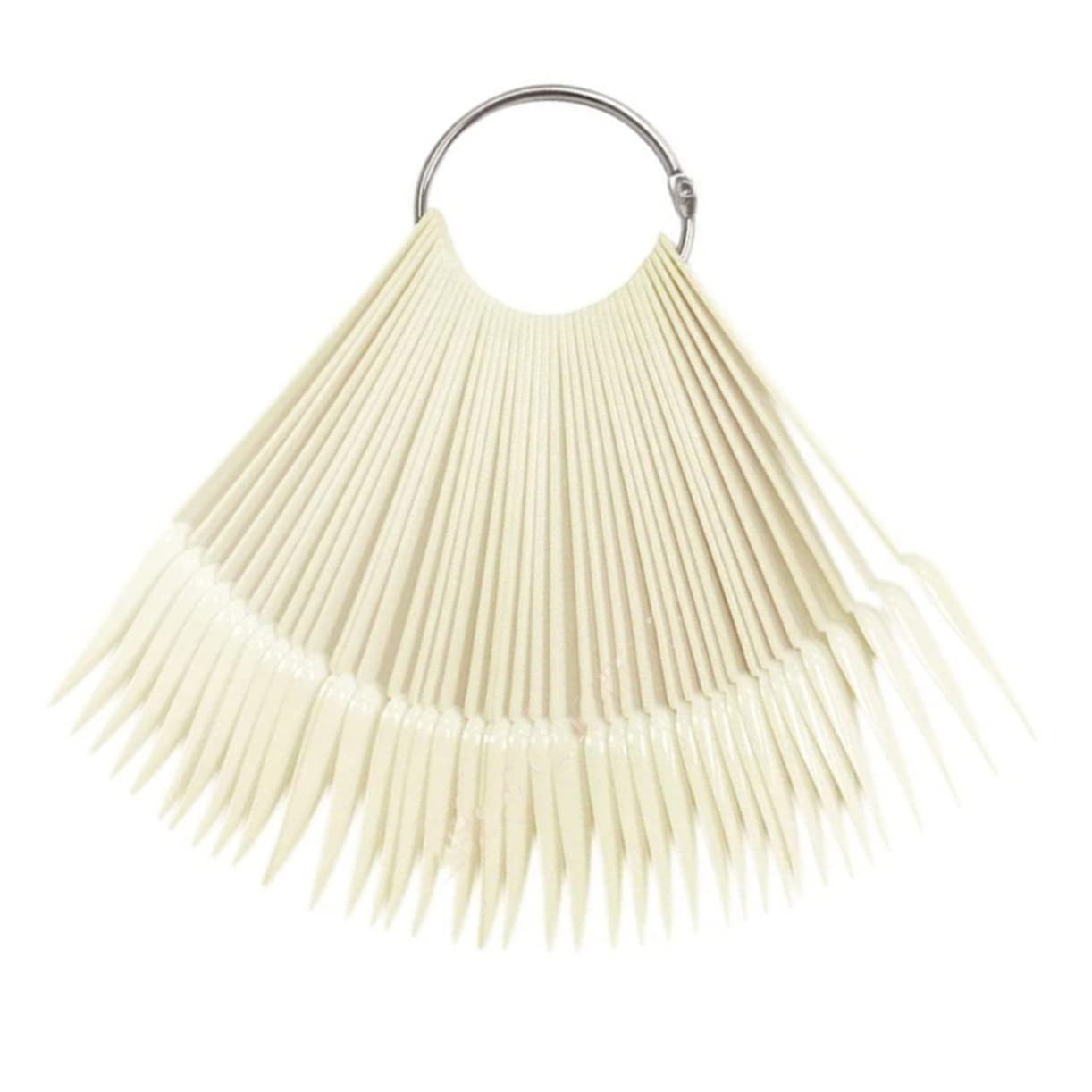 Clear Nail Swatch Sticks with Ring,200PCS Fan Shape Nail Art Polish ...