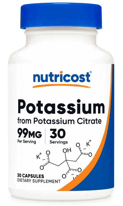 Nutricost Citrato de Potasio 30 Caps Metabolismo y Energía | Bodega ...