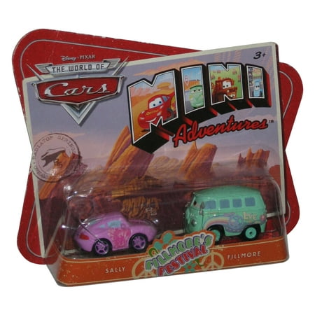 Disney Pixar Cars Movie Mini Adventures Pink Sally & Fillmore Toy Car ...